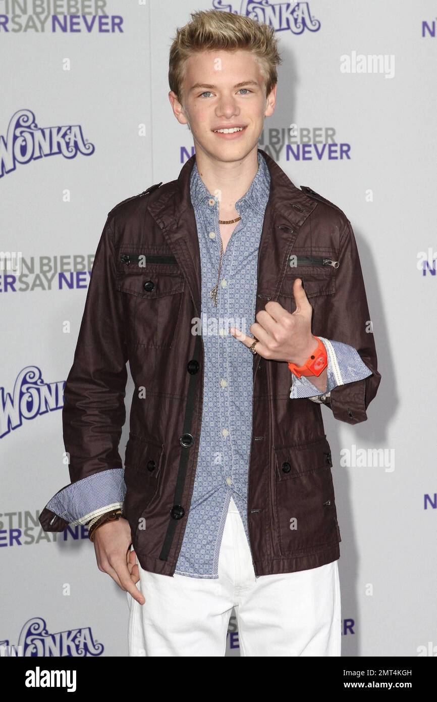 Kenton Duty at the premiere of "Justin Bieber: Never Say Never" at ...