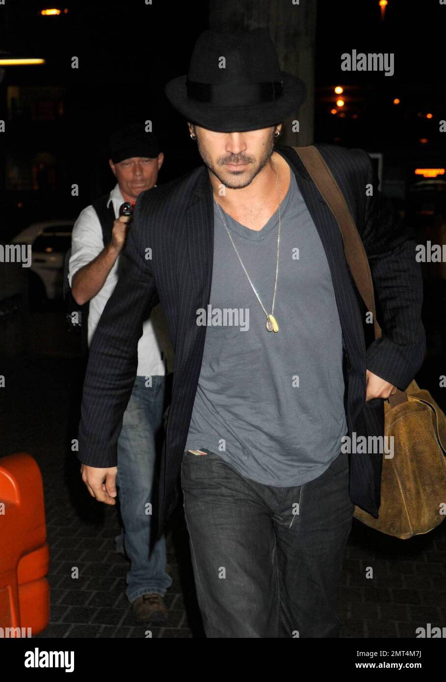 - New dad for the second time, actor Colin Farrell arrives at LAX to ...