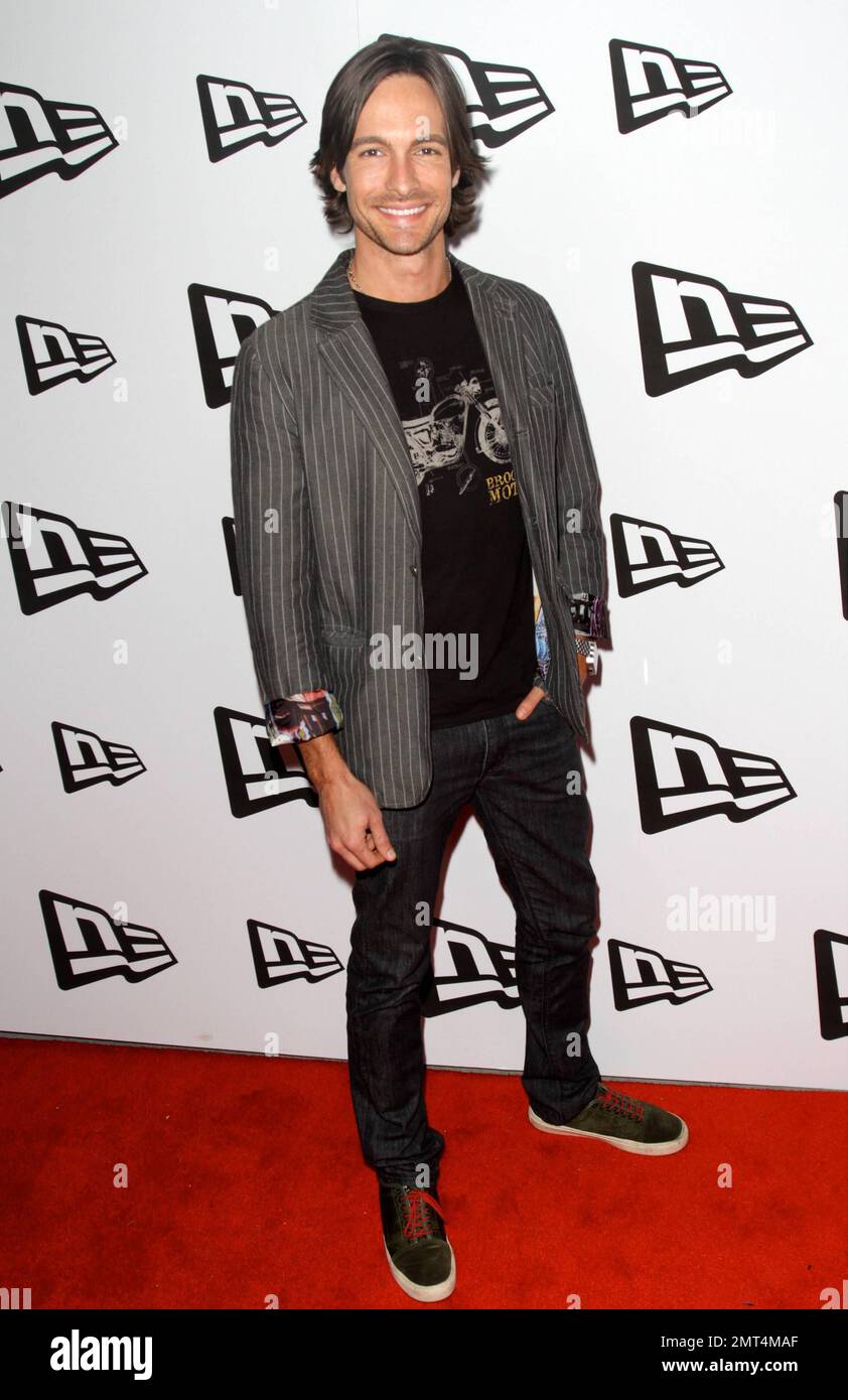 Actor Nick Steele attends the New Era LA Flagship Store Launch on famed ...