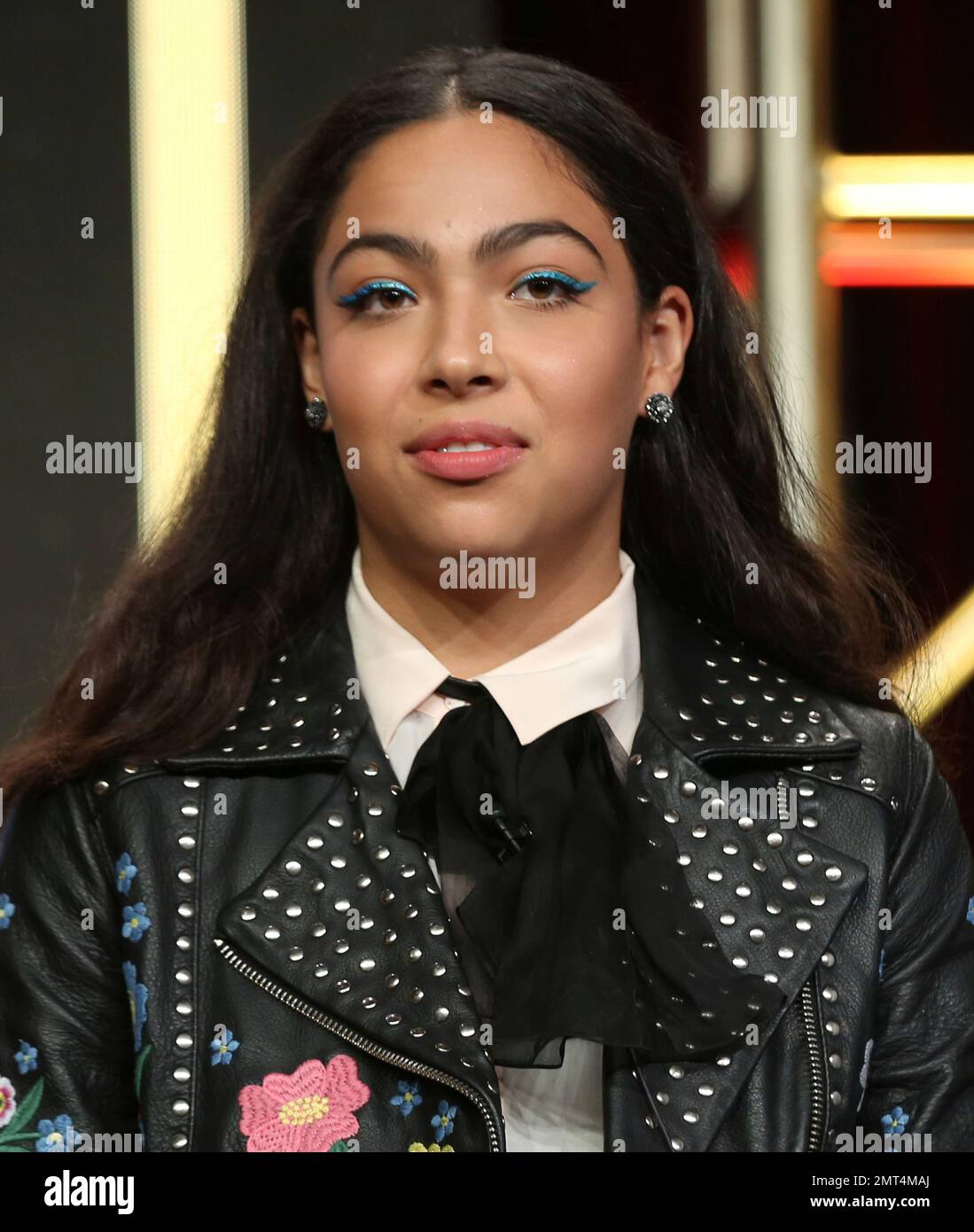 Allegra Acosta participates in the "Marvel's Runaways" panel during the ...