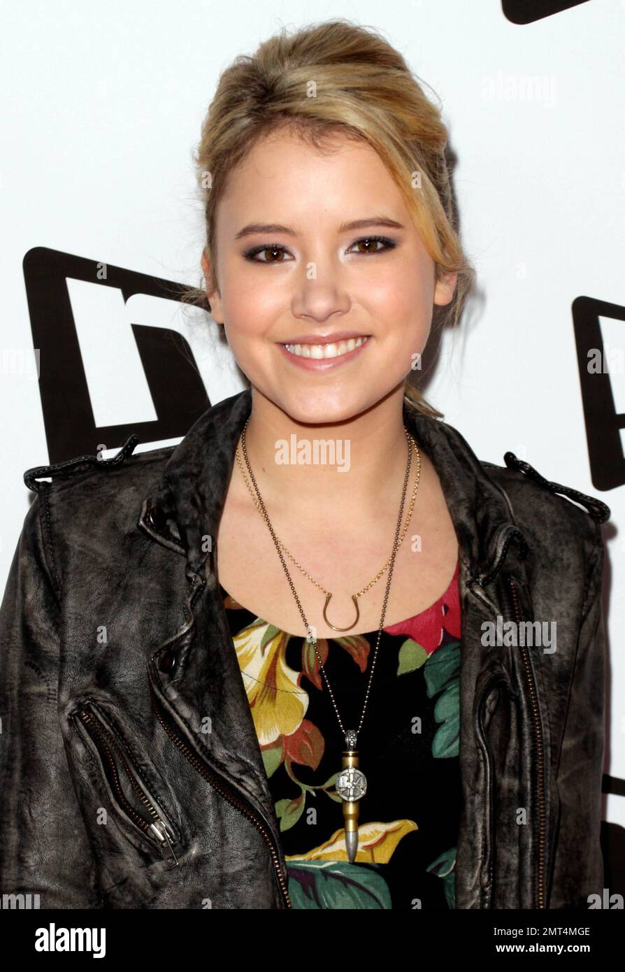 Actress Taylor Spreitler attends the New Era LA Flagship Store Launch ...