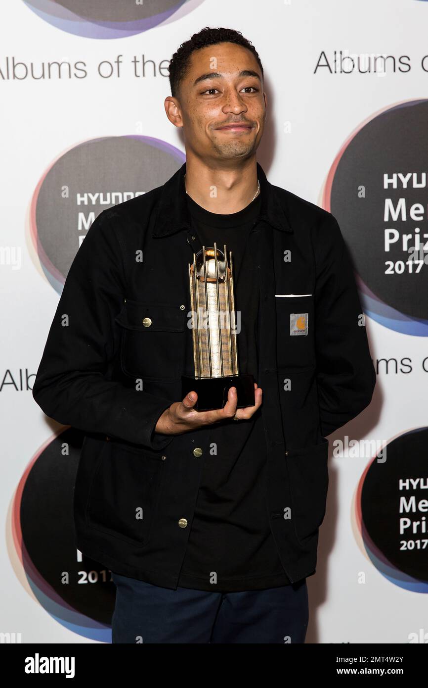 Musician Loyle Carner poses for photographers on arrival at the Mercury ...