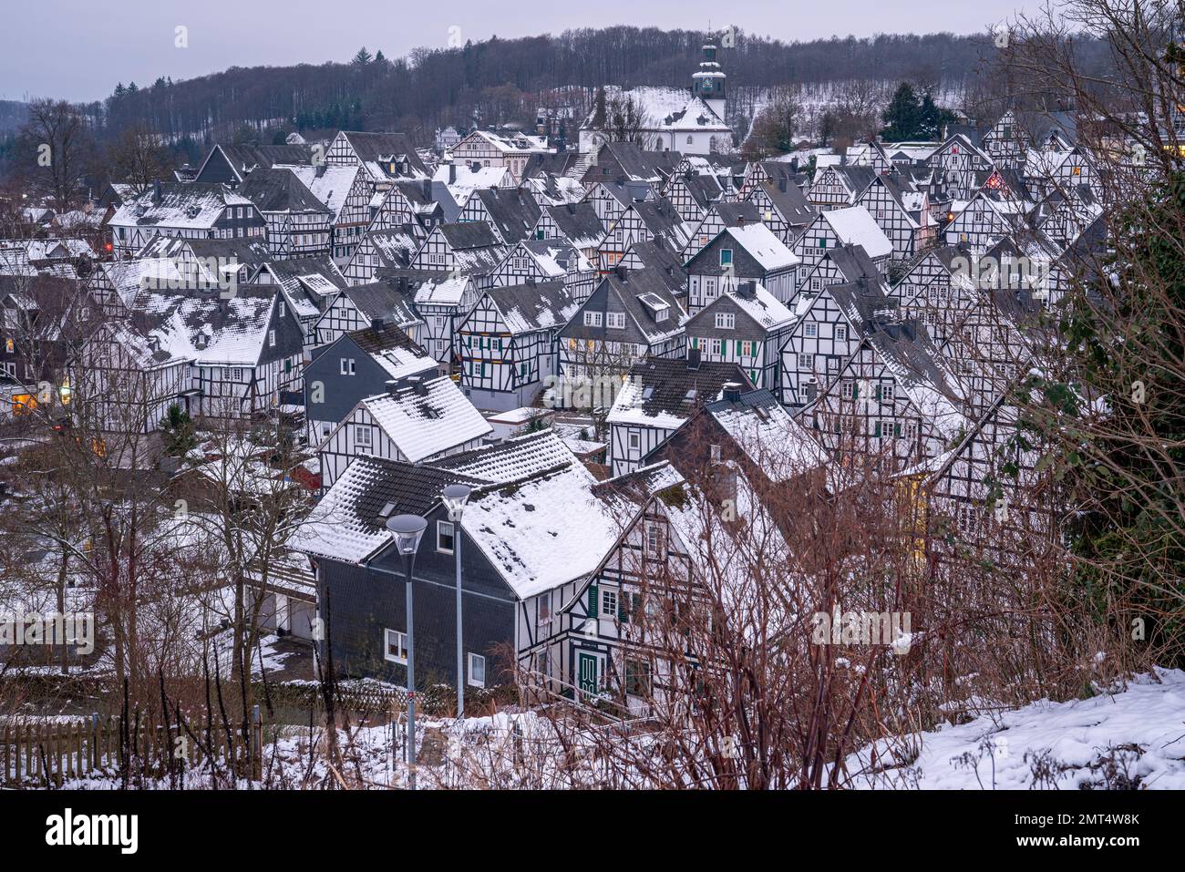 FREUDENBERG, GERMANY - JANUARY 24, 2023: Historic district of ...