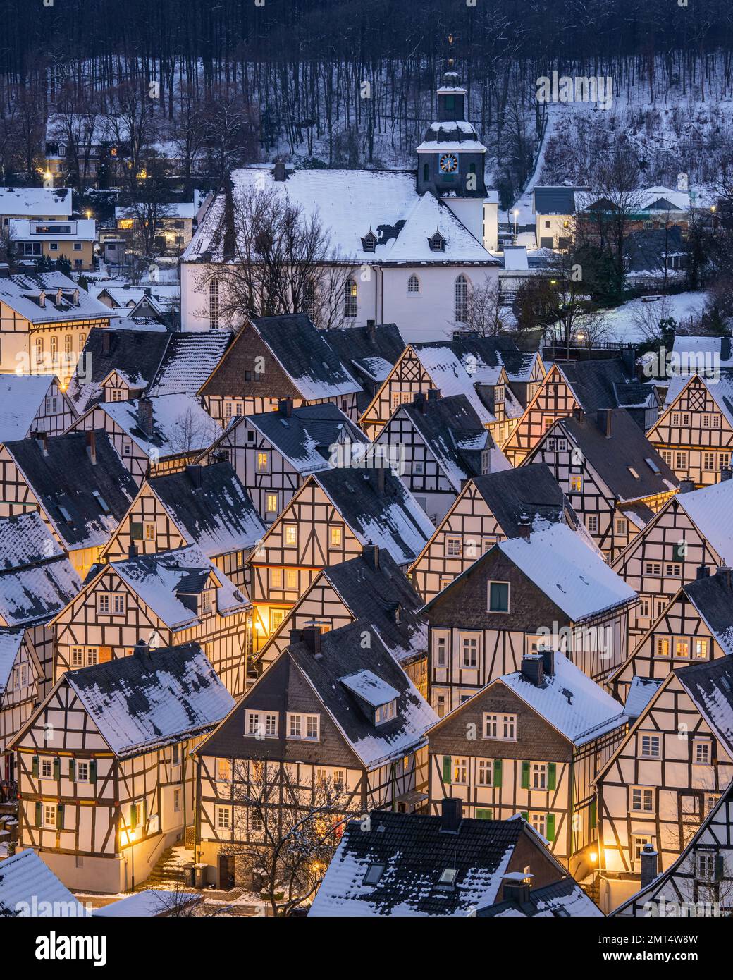 FREUDENBERG, GERMANY - JANUARY 23, 2023: Historic district of ...
