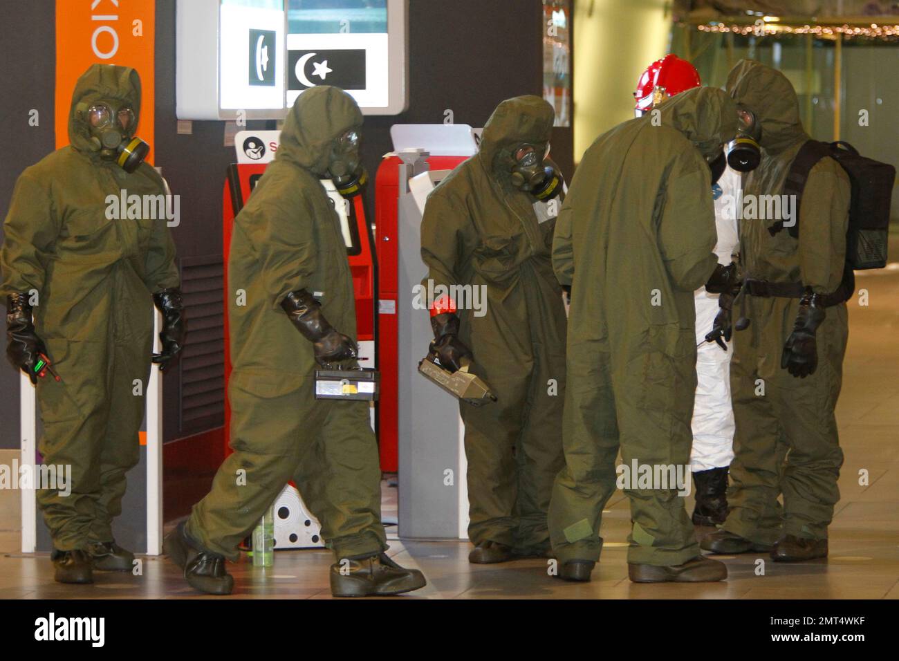 FILE - In this Feb. 26, 2017, file photo, a hazardous materials crew ...