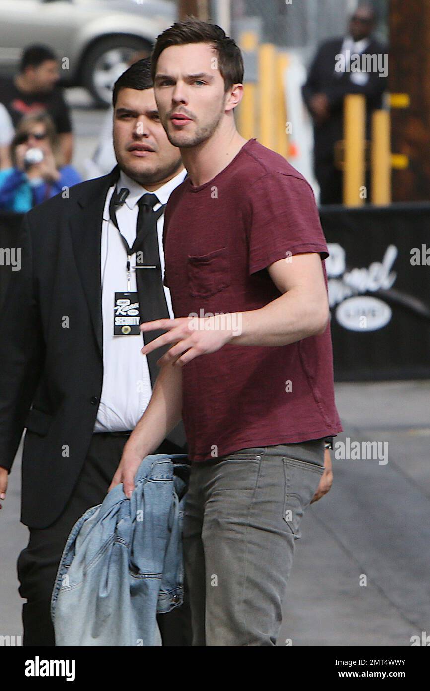 Nicholas Hoult arrives at Jimmy Kimmel Live. Los Angeles, CA. 6th May ...