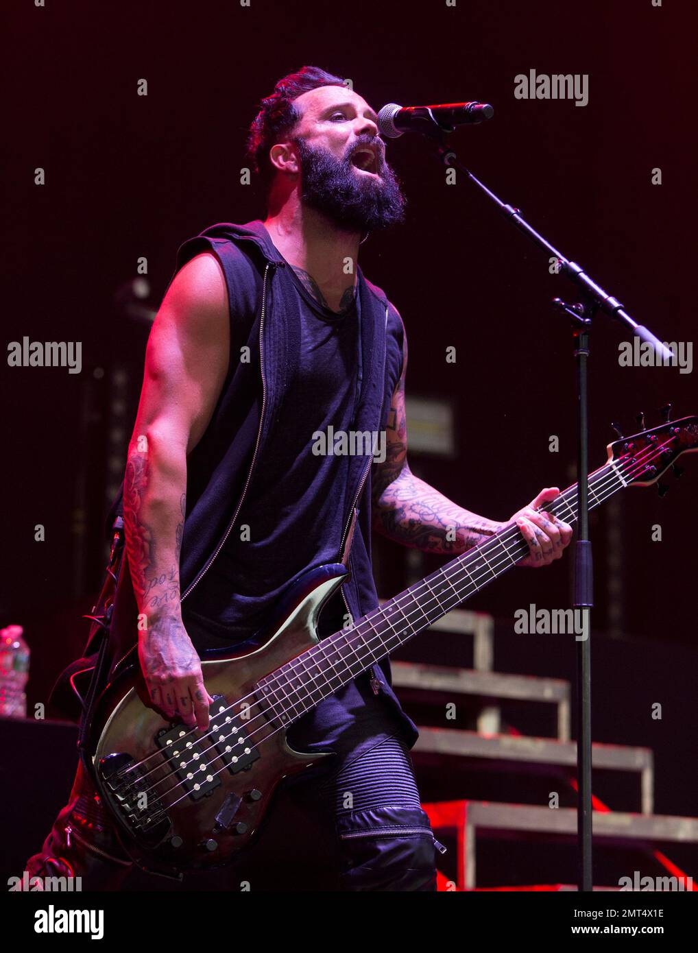 John Cooper of the band Skillet performs in concert as the opening act ...