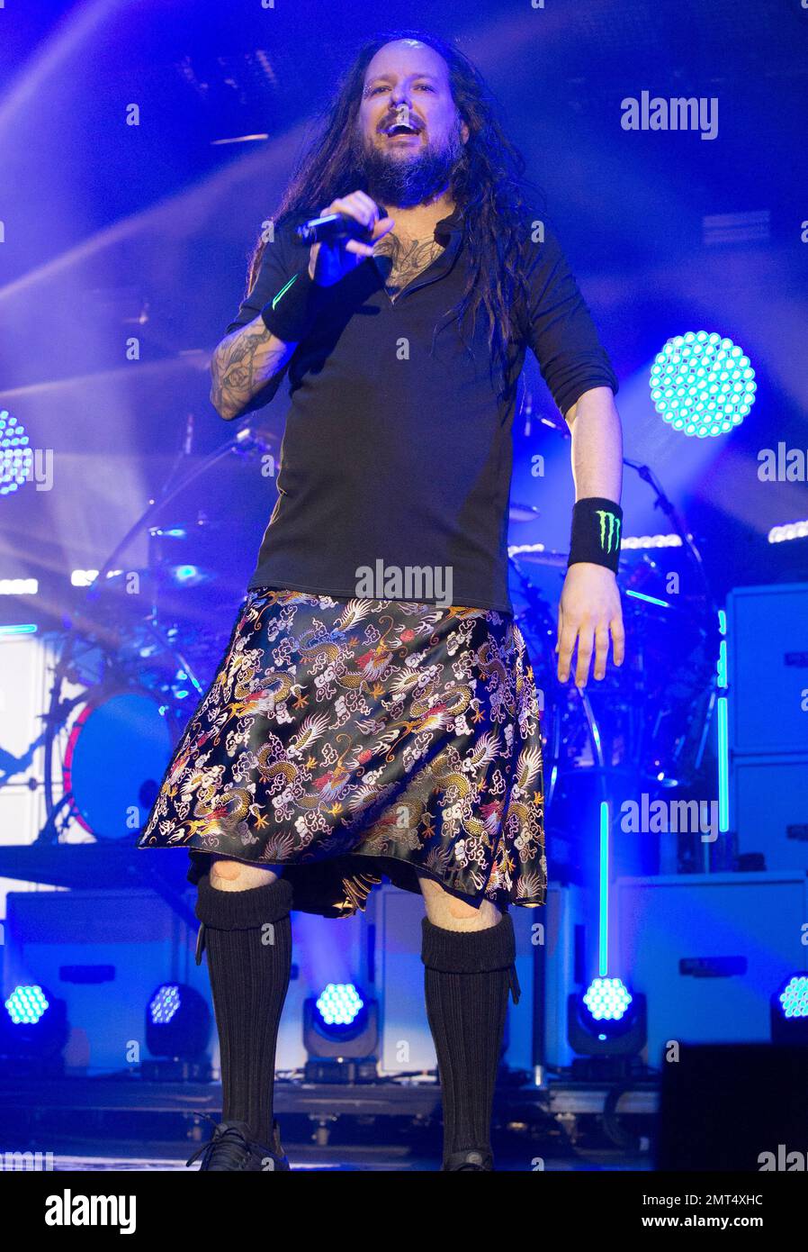 Jonathan Davis of the band Korn performs in concert during their "The ...