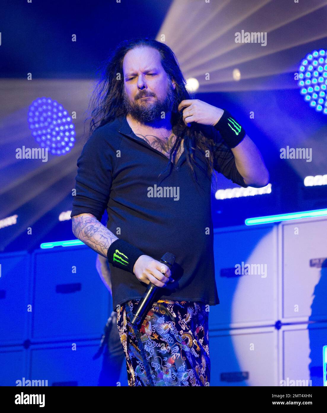 Jonathan Davis of the band Korn performs in concert during their "The ...
