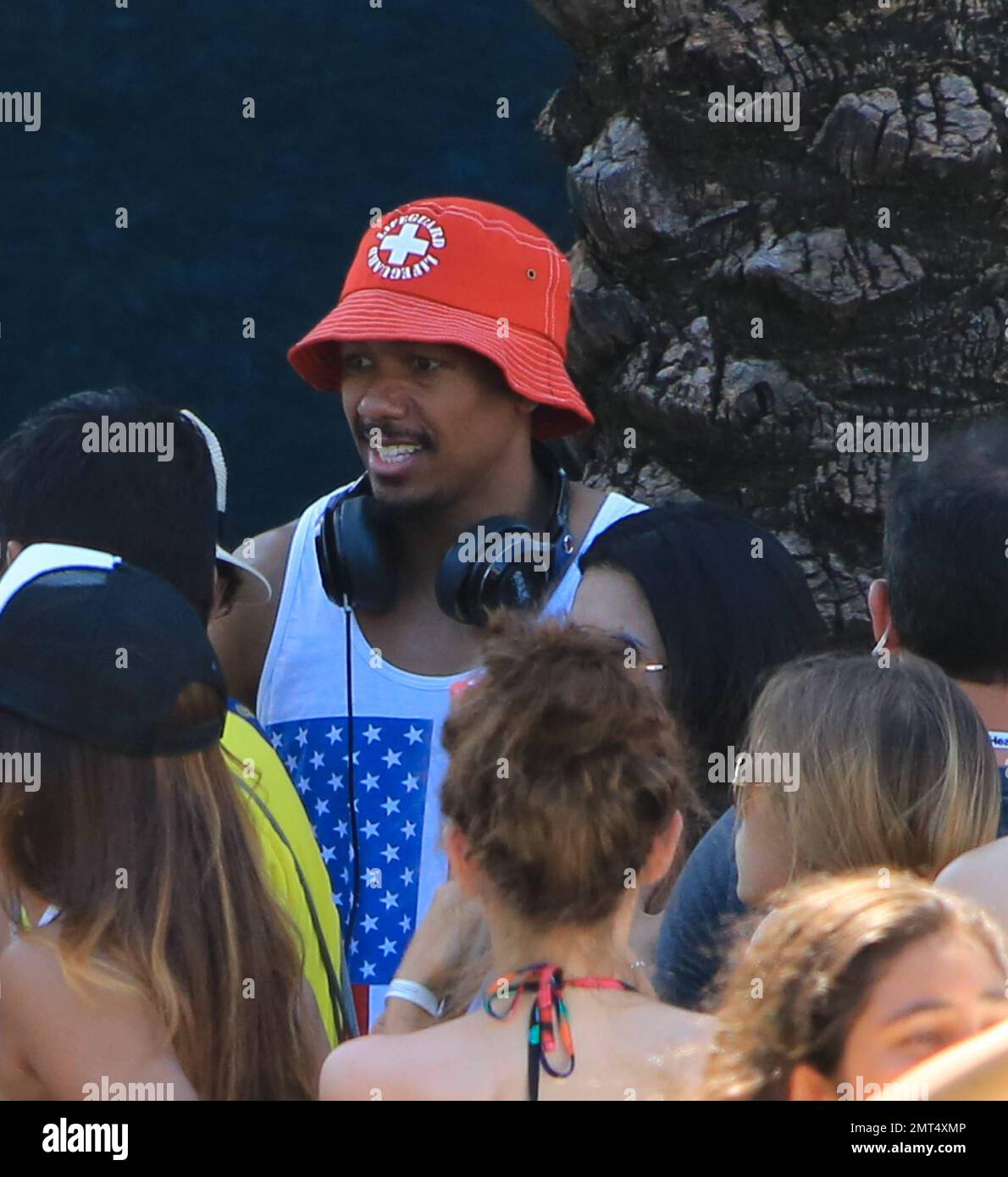 Nick Cannon gets things started at the iHeart Radio pool party in Miami ...