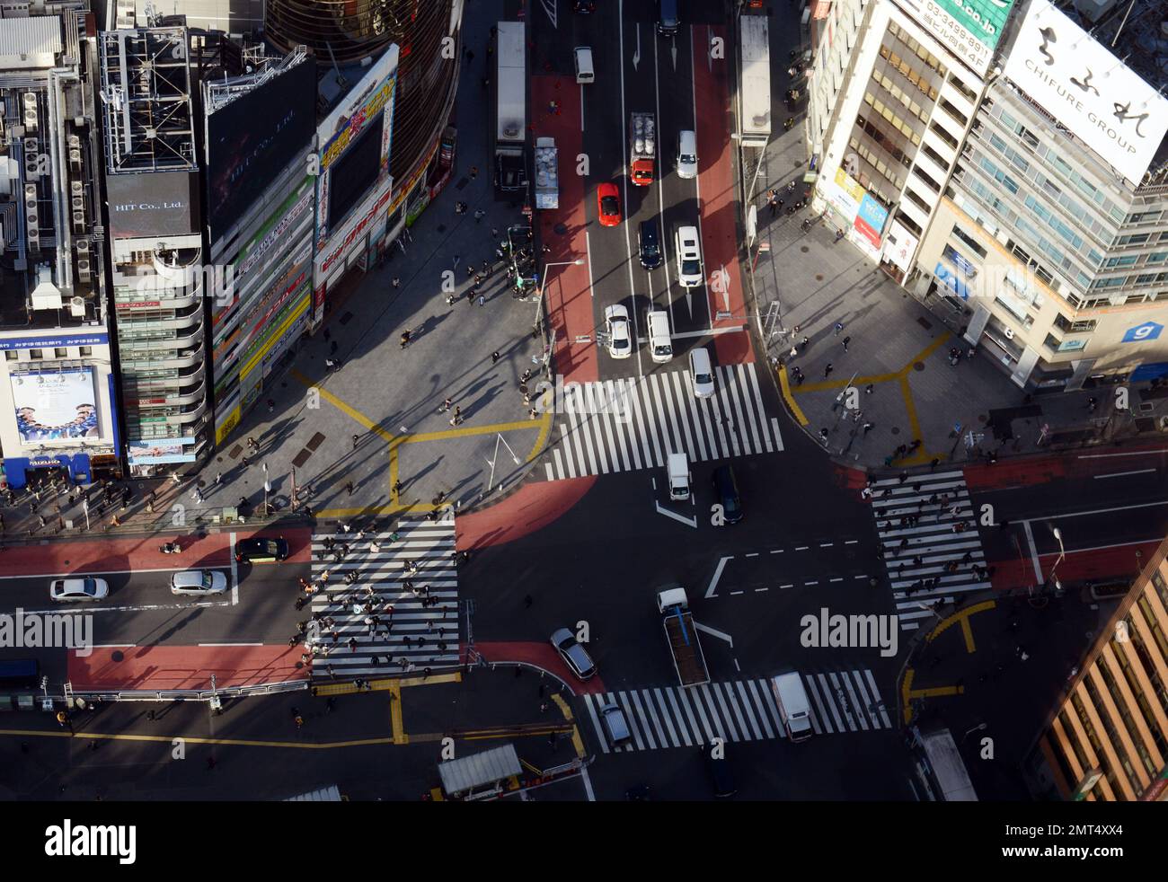 Aerial view crossing famous shibuya hi-res stock photography and images - Alamy