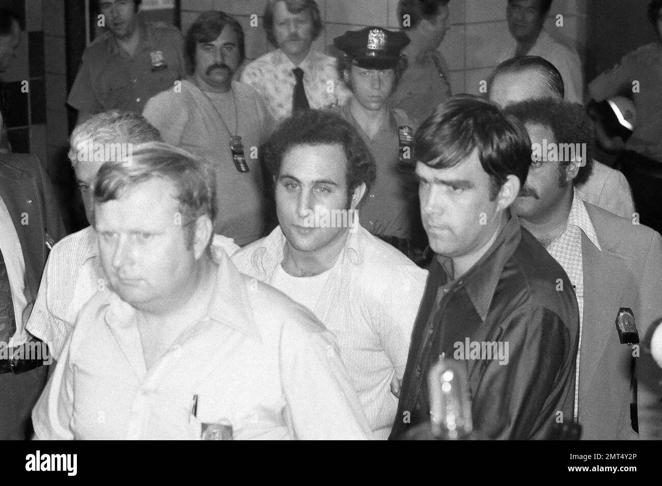 FILE - In this Aug. 11, 1977 file photo, serial killer David Berkowitz, known as "Son of Sam ...