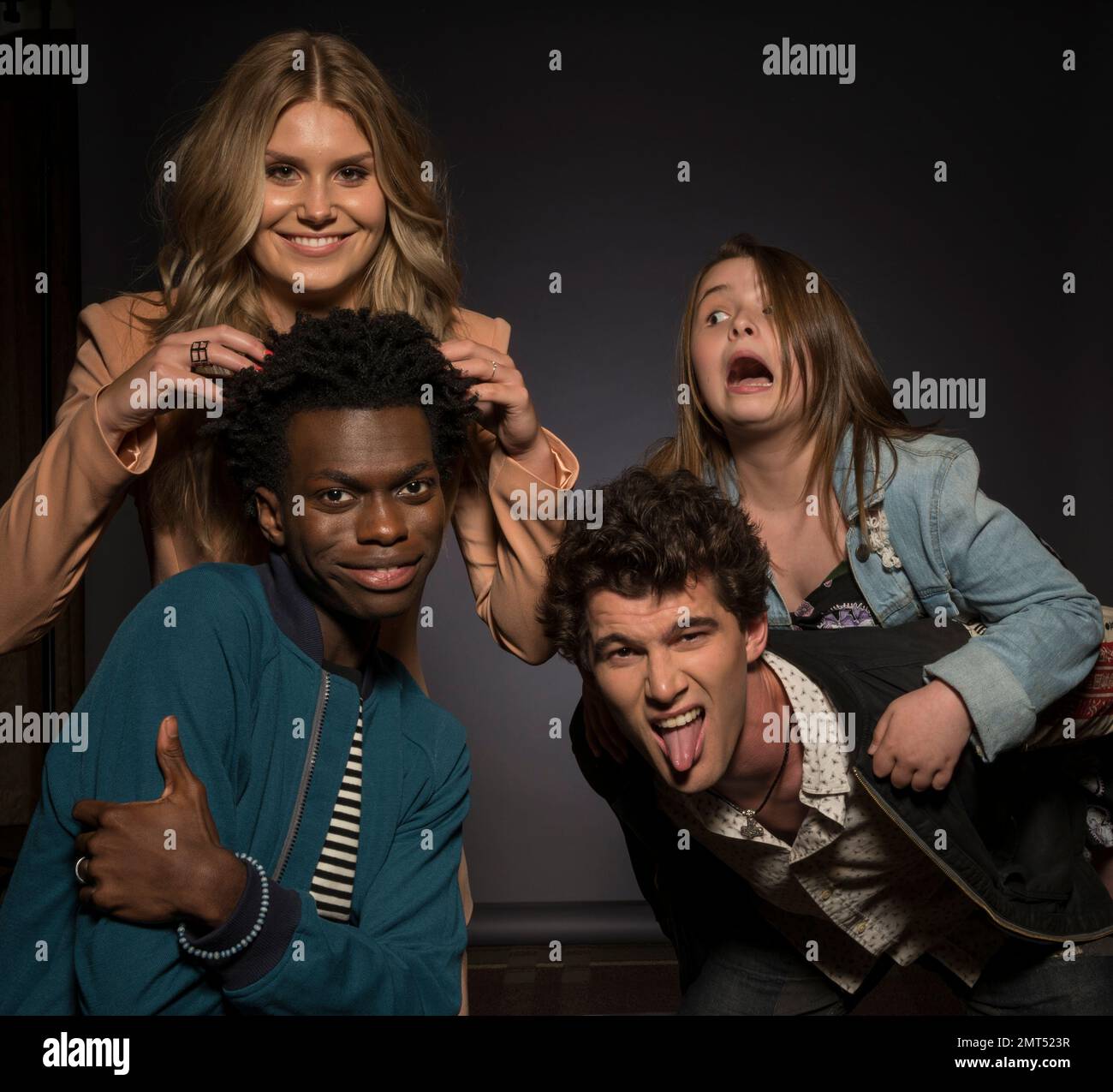 Tim Johnson Jr., from left, Natalie Sharp, Nick Marini, and Maddie ...