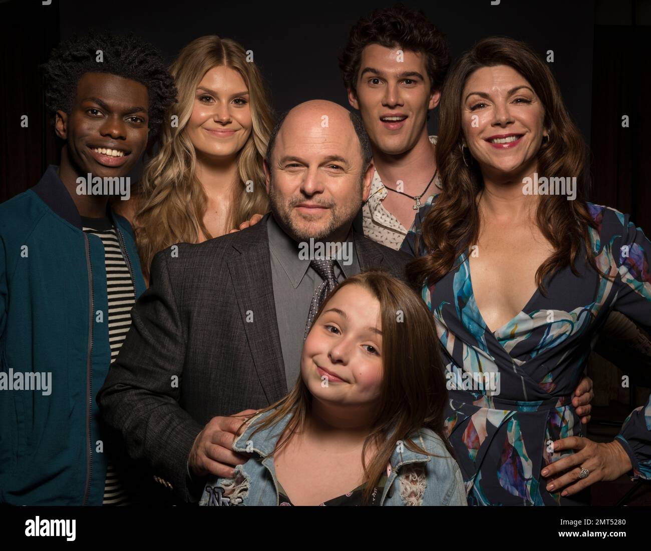 Tim Johnson Jr., from left, Natalie Sharp, Jason Alexander, Nick Marini ...