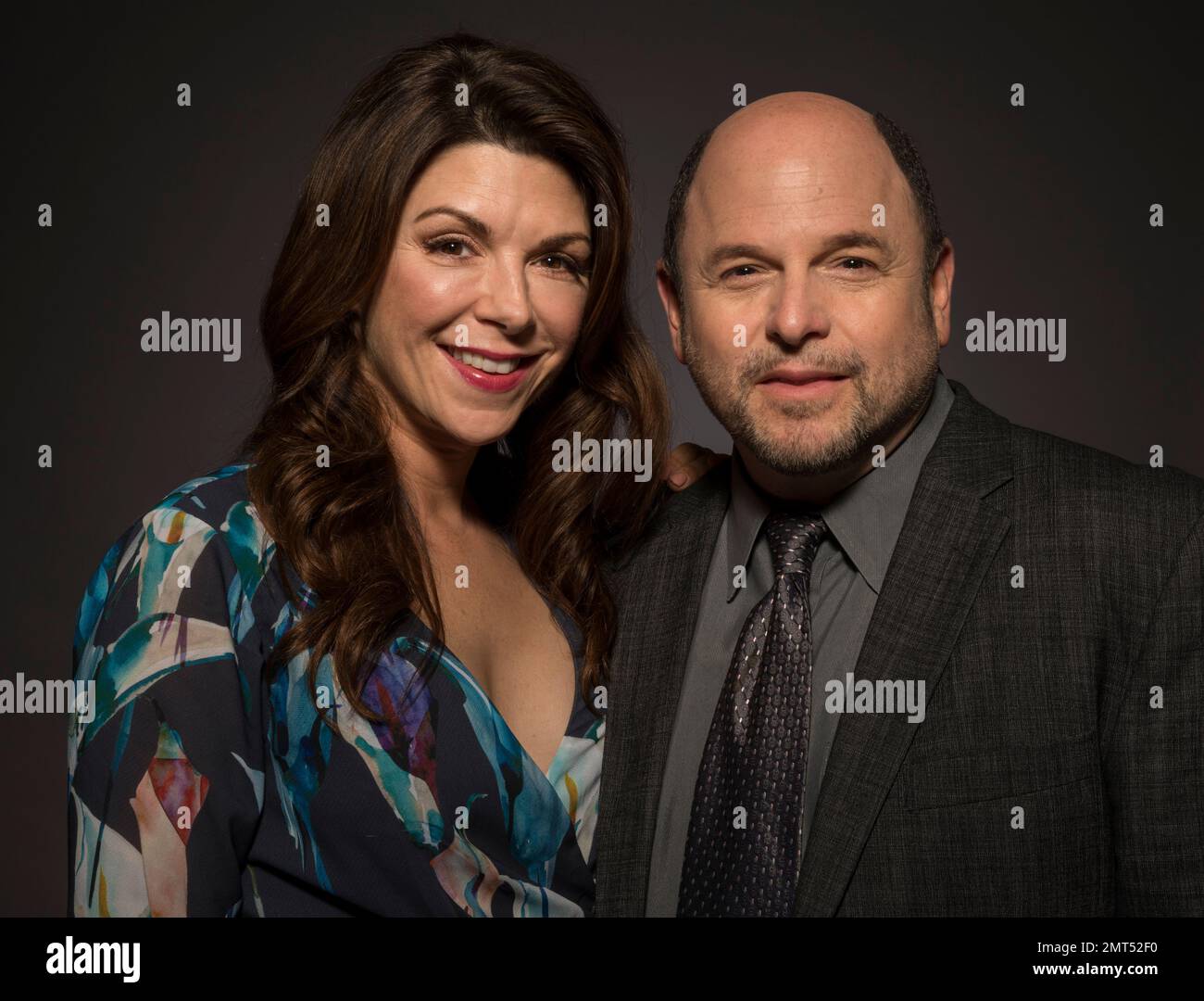 Amy Pietz Left And Jason Alexander Pose For A Portrait At The 2017 Summer Tca Event Promoting