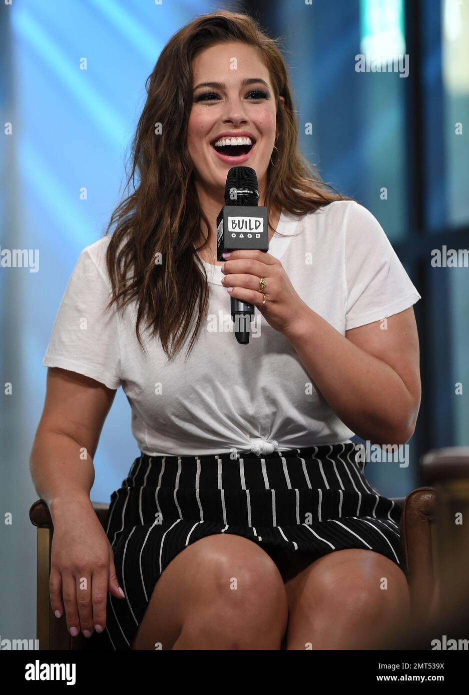Model Ashley Graham participates in the BUILD Speaker Series to discuss ...