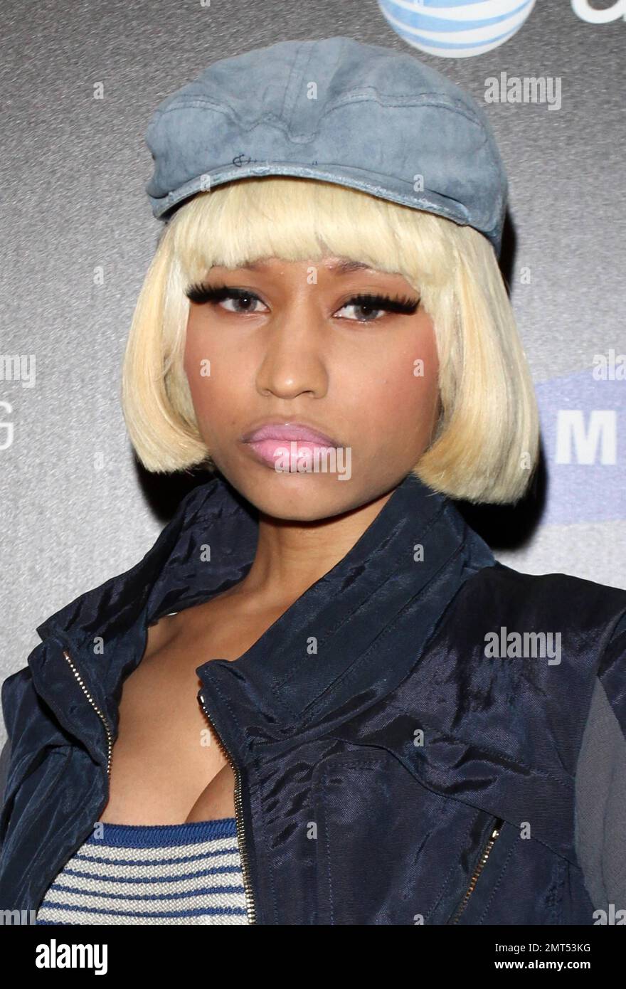 Recording artist Nicki Minaj arrives at the Samsung Infuse 4G Launch ...