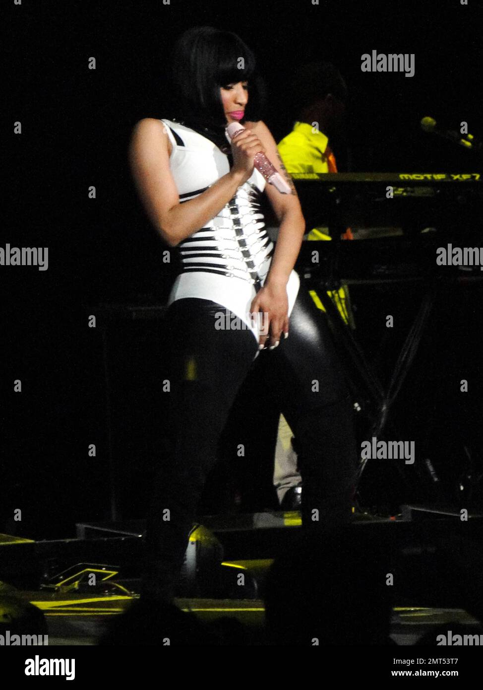 Nicki Minaj opens for Britney Spears on her Femme Fatale tour during a ...