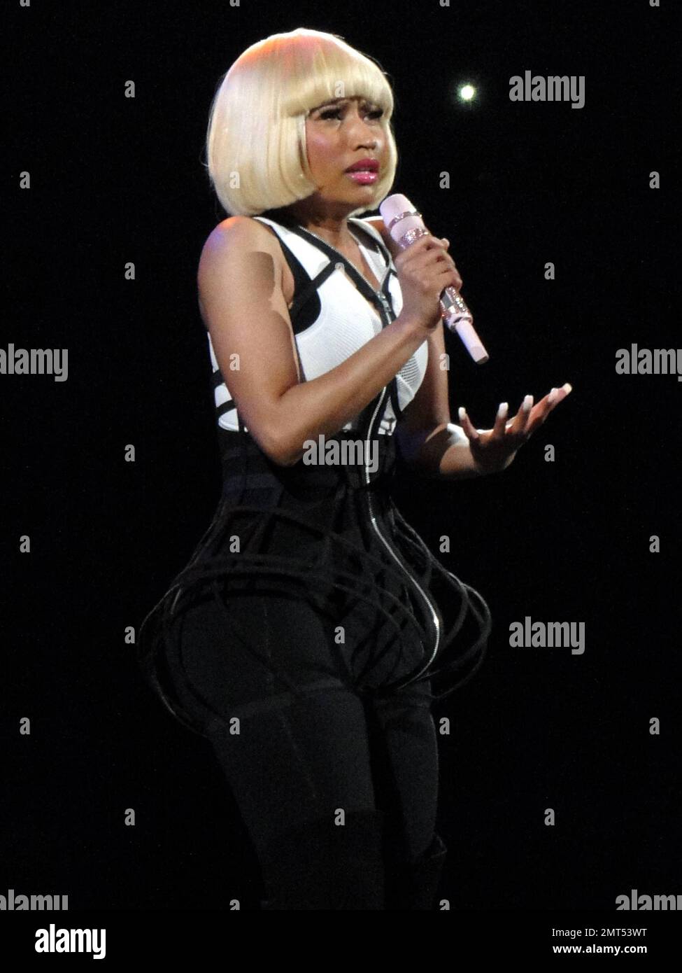 Nicki Minaj opens for Britney Spears on her Femme Fatale tour during a ...