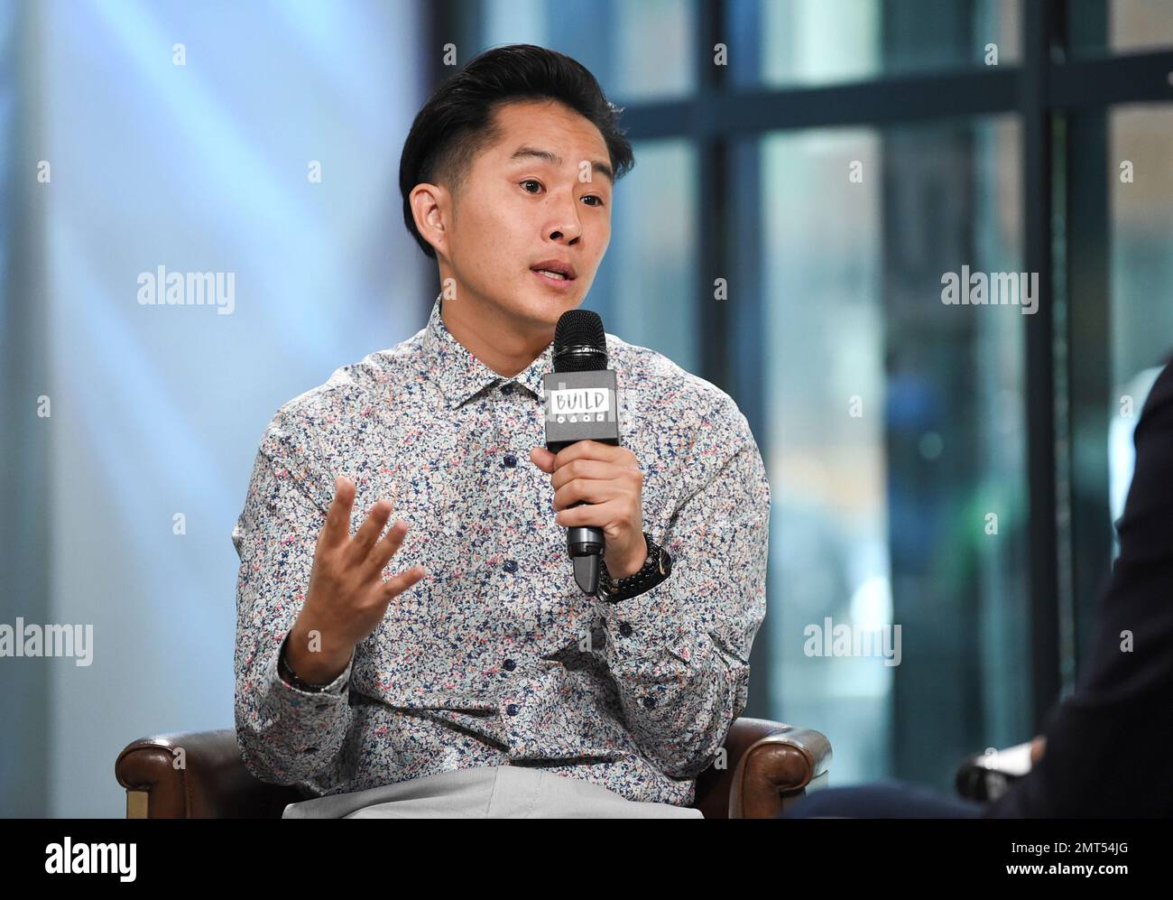 Director and actor Justin Chon participates in the BUILD Speaker Series ...