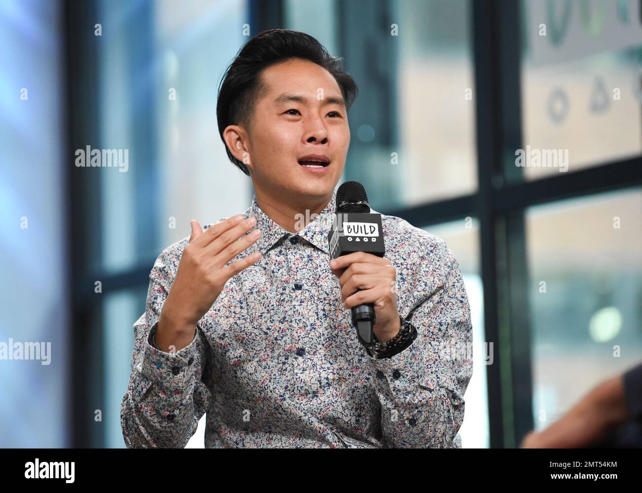 Director and actor Justin Chon participates in the BUILD Speaker Series ...