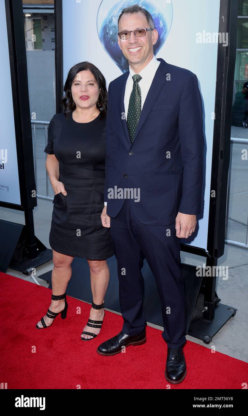 Bonni Cohen, left, and Jon Shenk arrive at the LA Premiere of "An ...
