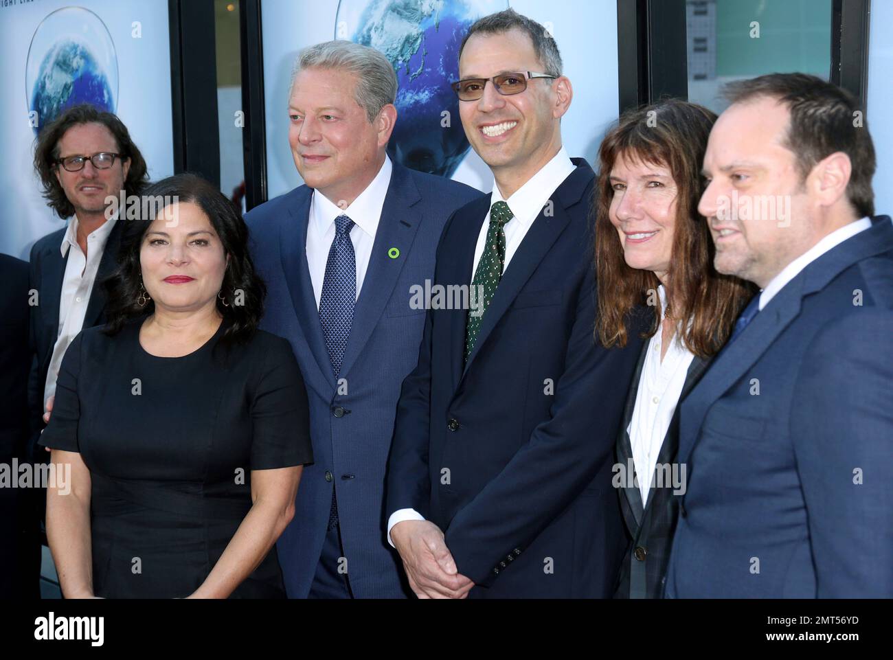 Davis Guggenheim, from left, Bonni Cohen, Al Gore, Jon Shenk, Diane ...