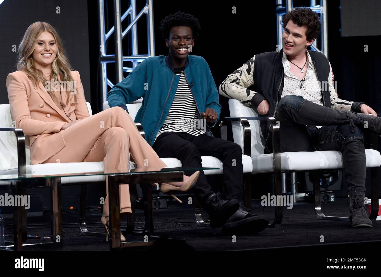 Natalie Sharp, from left, Tim Johnson Jr. and Nick Marini participate ...