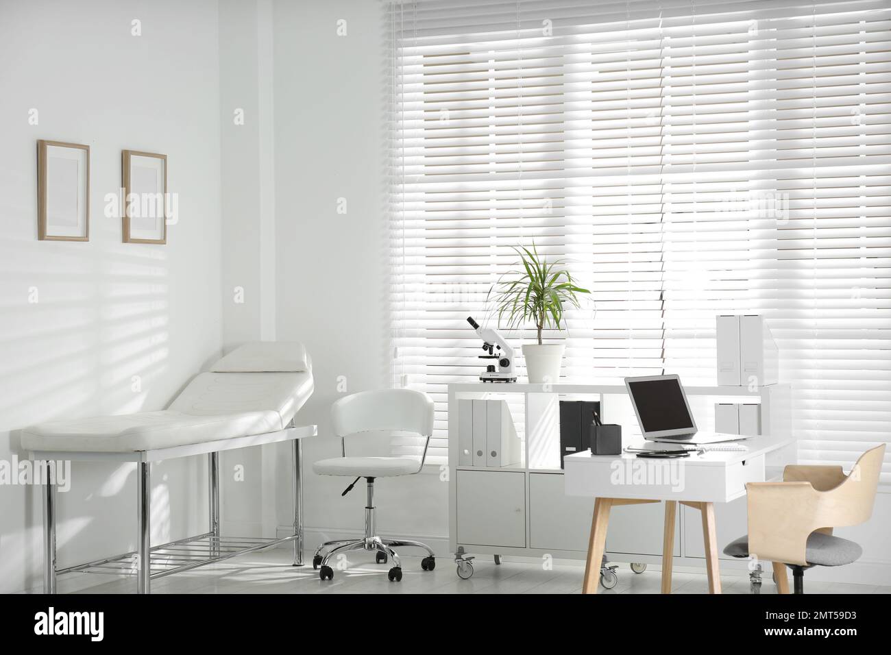 Doctor's office interior with modern workplace in clinic Stock Photo ...