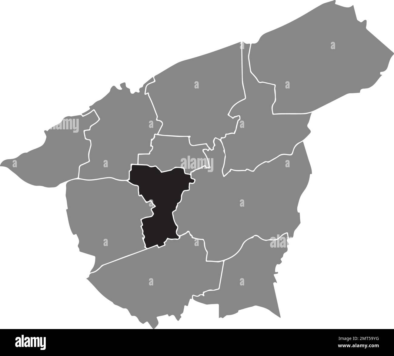 Locator map of the LOWICK DISTRICT, BOCHOLT Stock Vector Image & Art ...