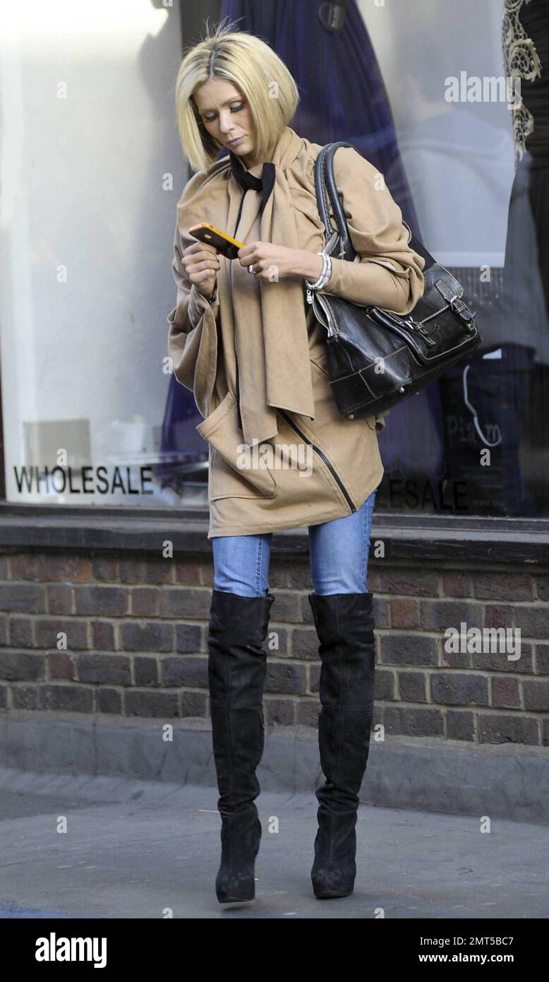 Model and WAG Nicola McLean films on the streets of London with a ...