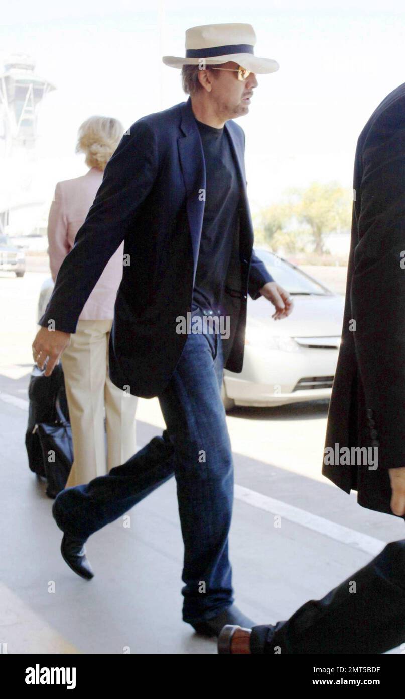 EXCLUSIVE!! Actor Nicolas Cage looks like a man on a mission at Los ...