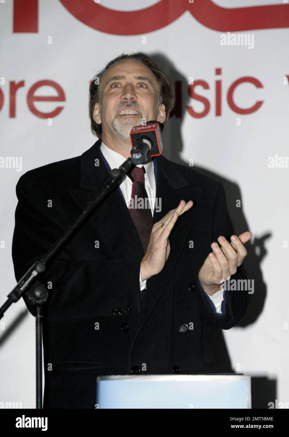 Actor Nicholas Cage switches the festive switch at the Bath Christmas ...