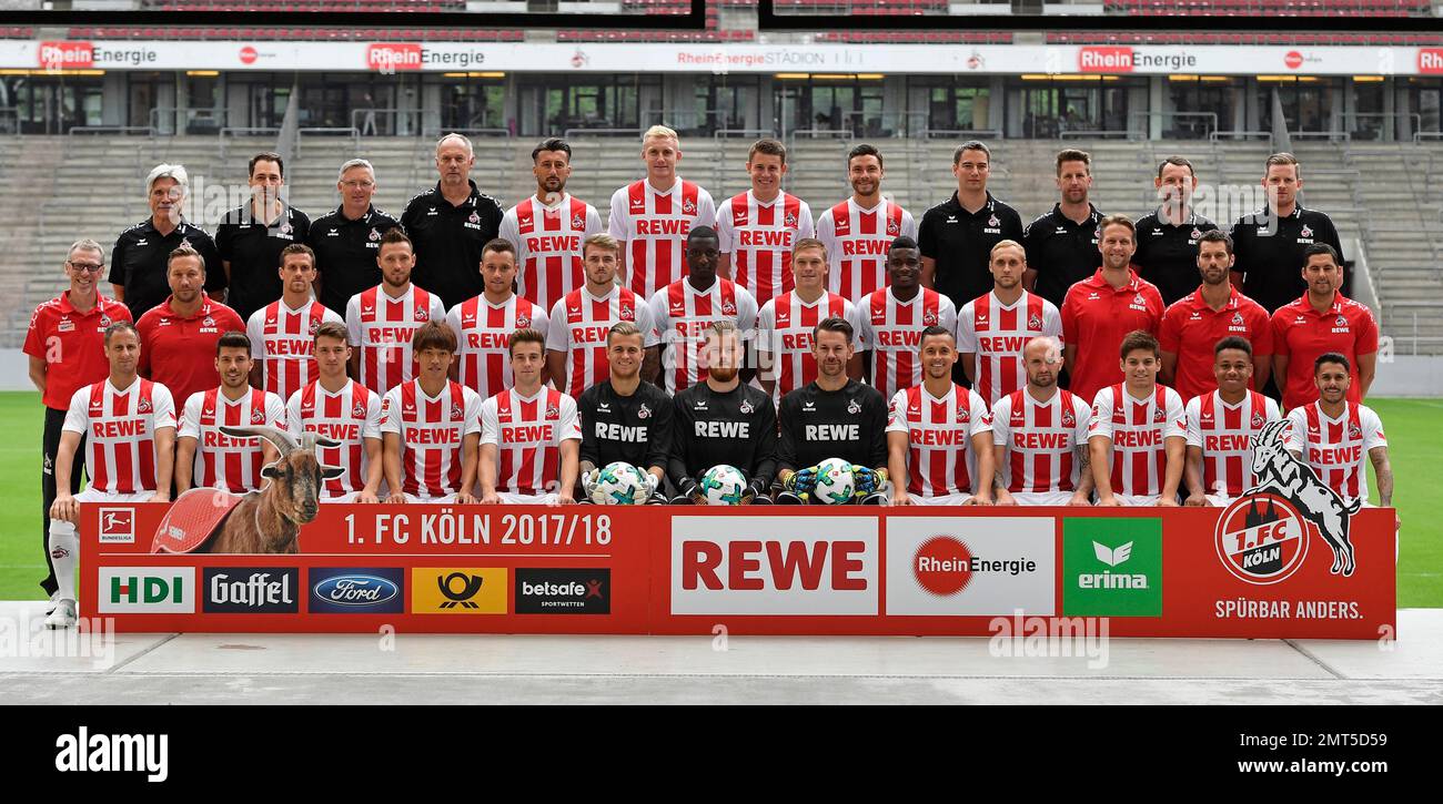 Cologne's team poses at the presentation of Bundesliga soccer club 1 ...