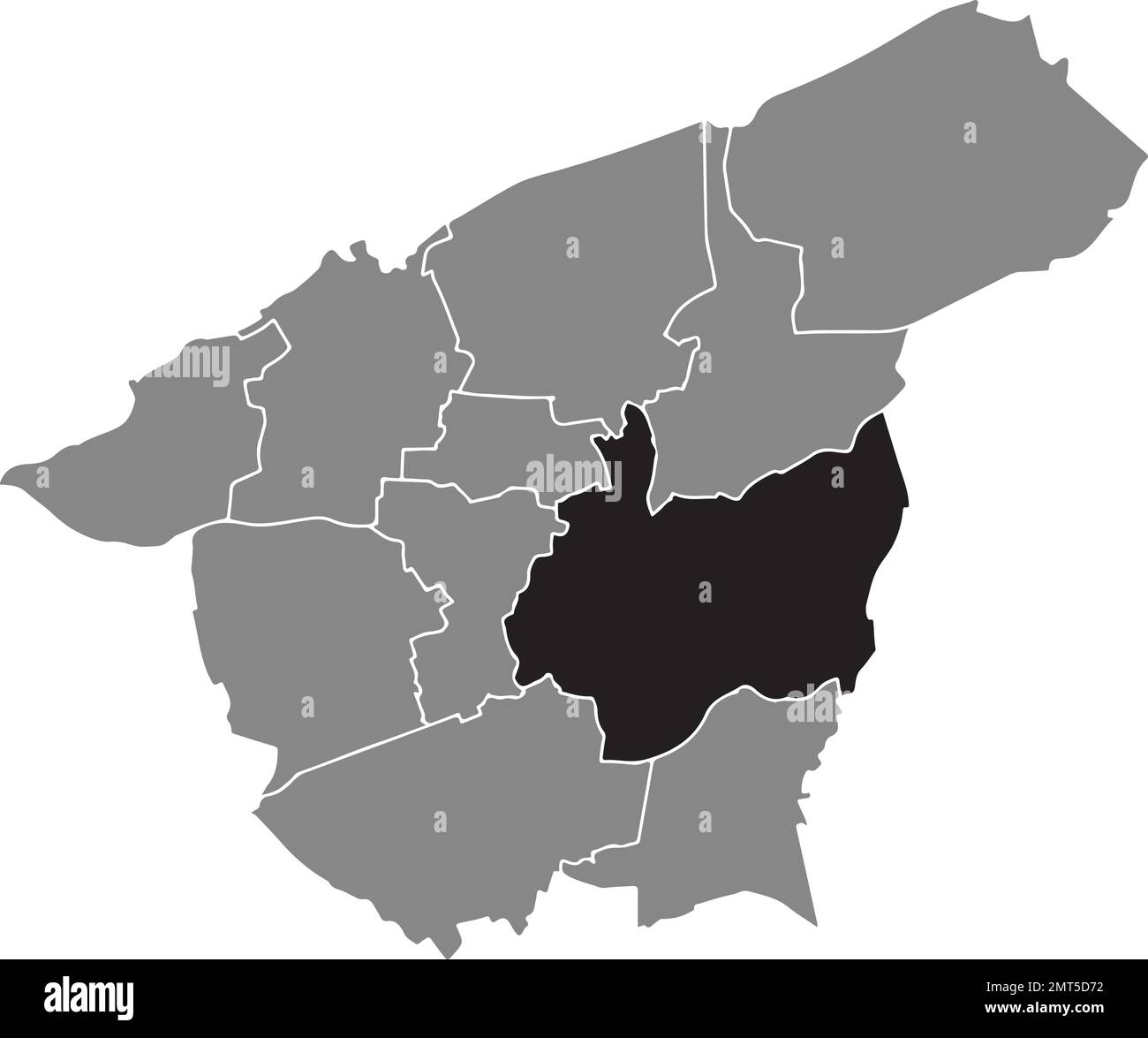 Locator map of the STADT BOCHOLT DISTRICT, BOCHOLT Stock Vector Image ...