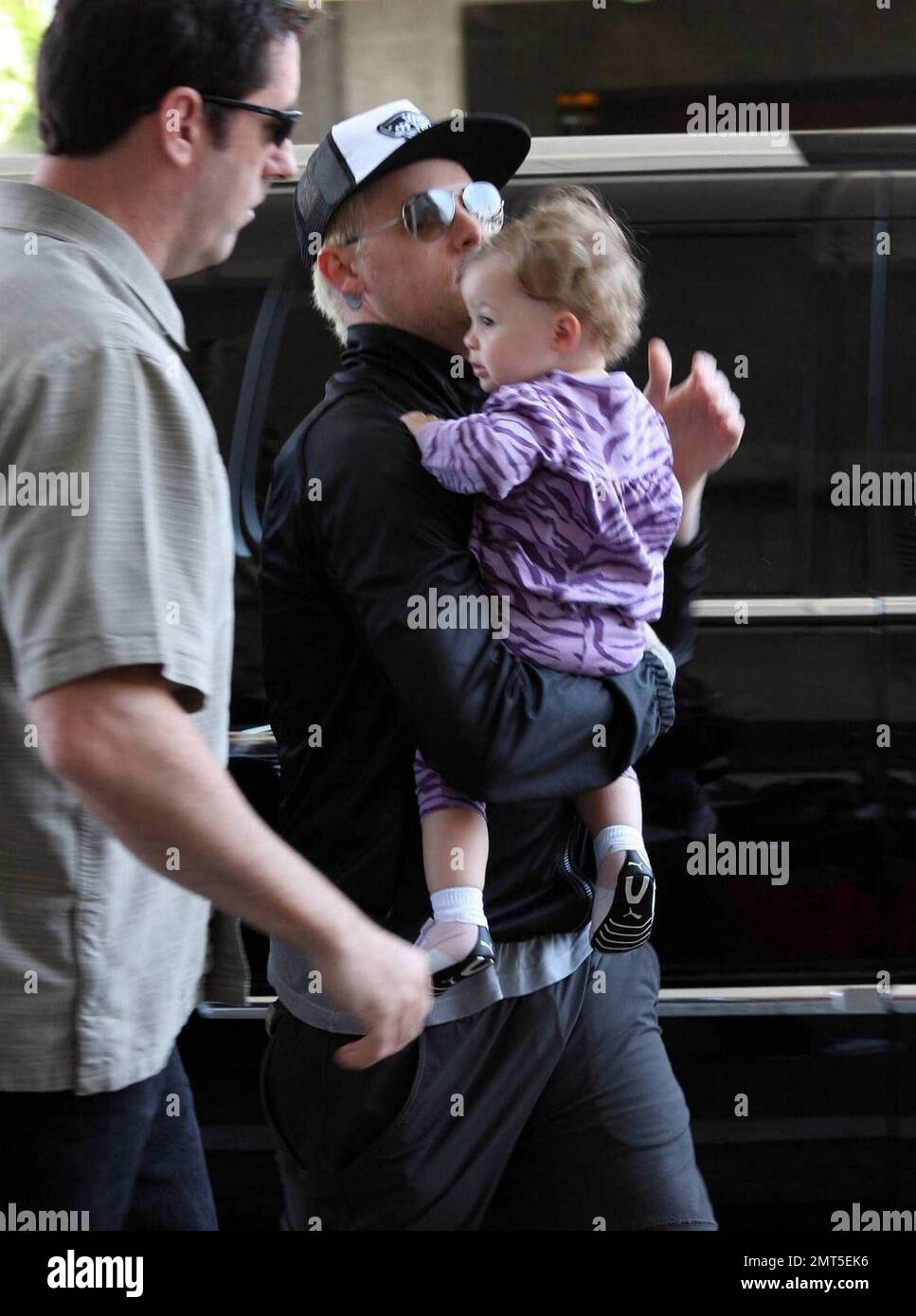 A pregnant Nicole Richie, Joel Madden and daughter Harlow were seen ...