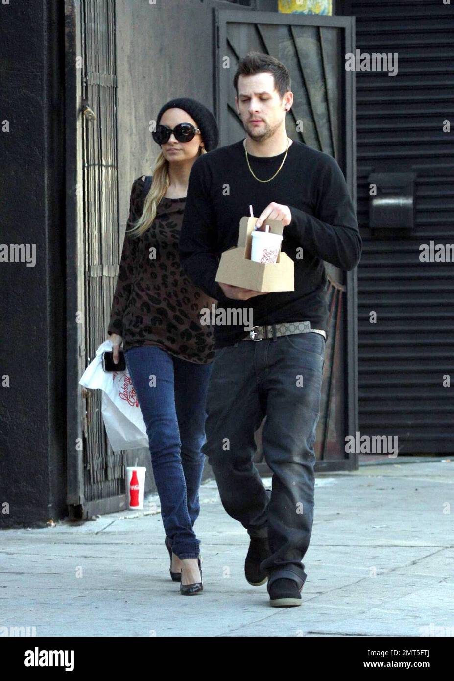 Nicole Richie attends a photo shoot at rocker boyfriend Joel Madden's ...