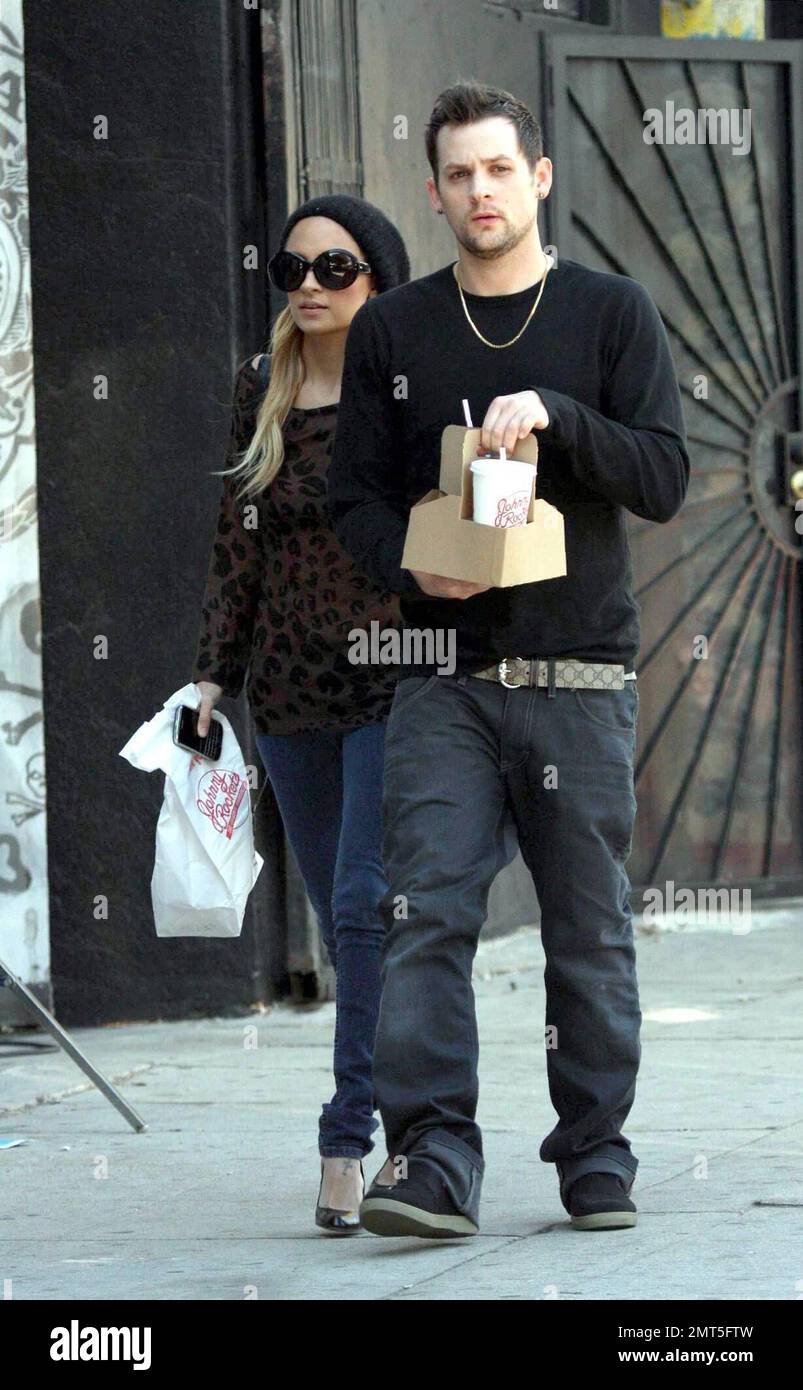 Nicole Richie attends a photo shoot at rocker boyfriend Joel Madden's ...