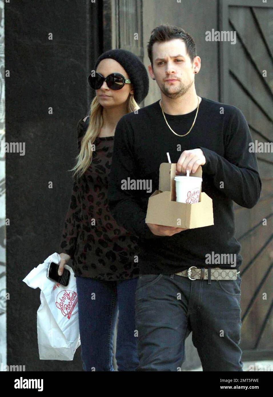 Nicole Richie attends a photo shoot at rocker boyfriend Joel Madden's ...