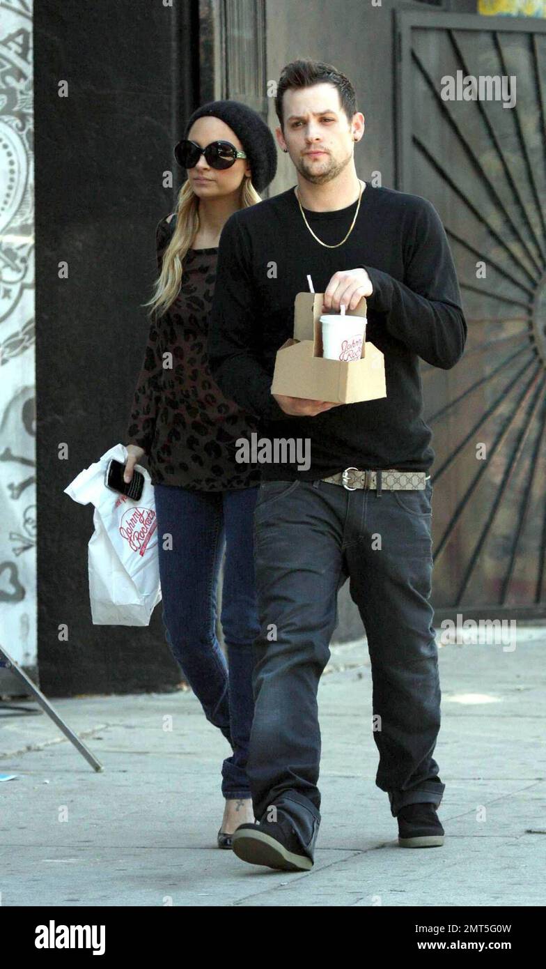 Nicole Richie attends a photo shoot at rocker boyfriend Joel Madden's ...