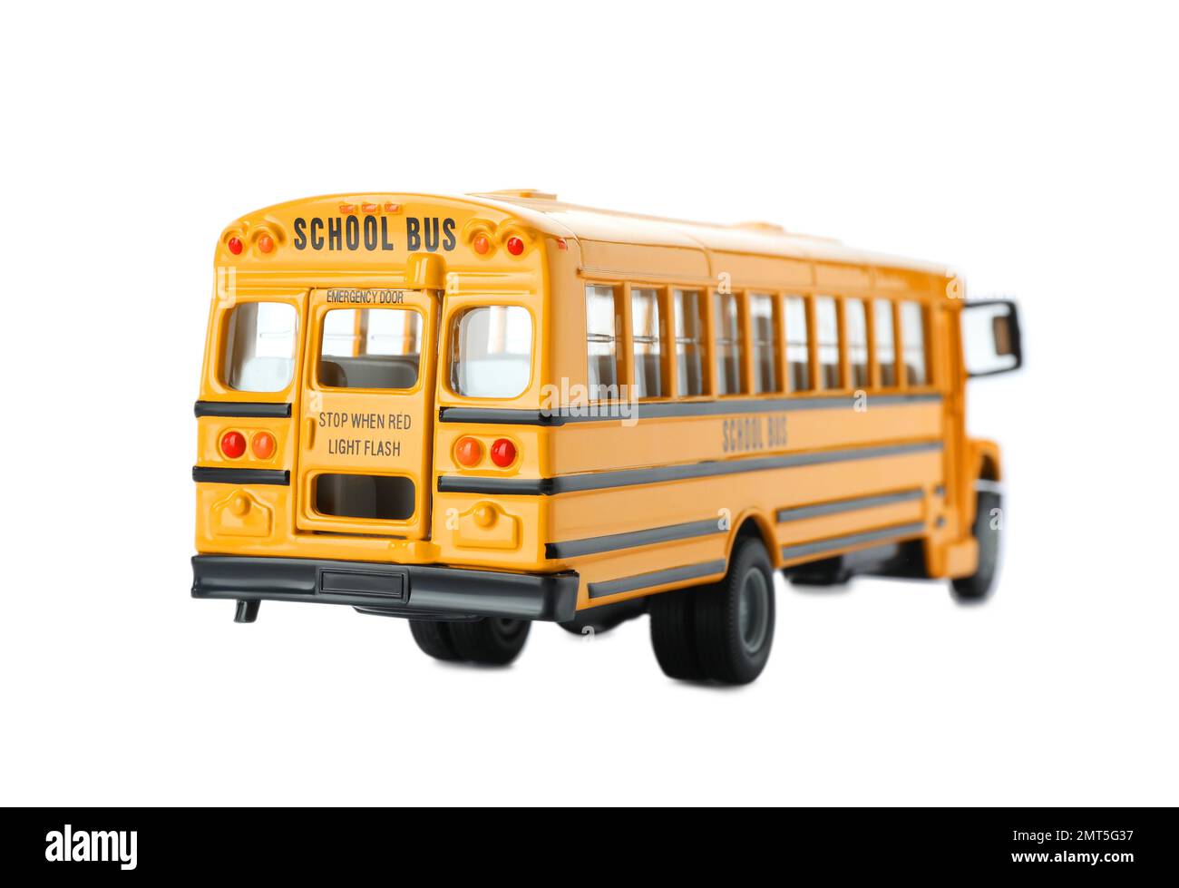 Yellow school bus isolated on white. Transport for students Stock Photo ...