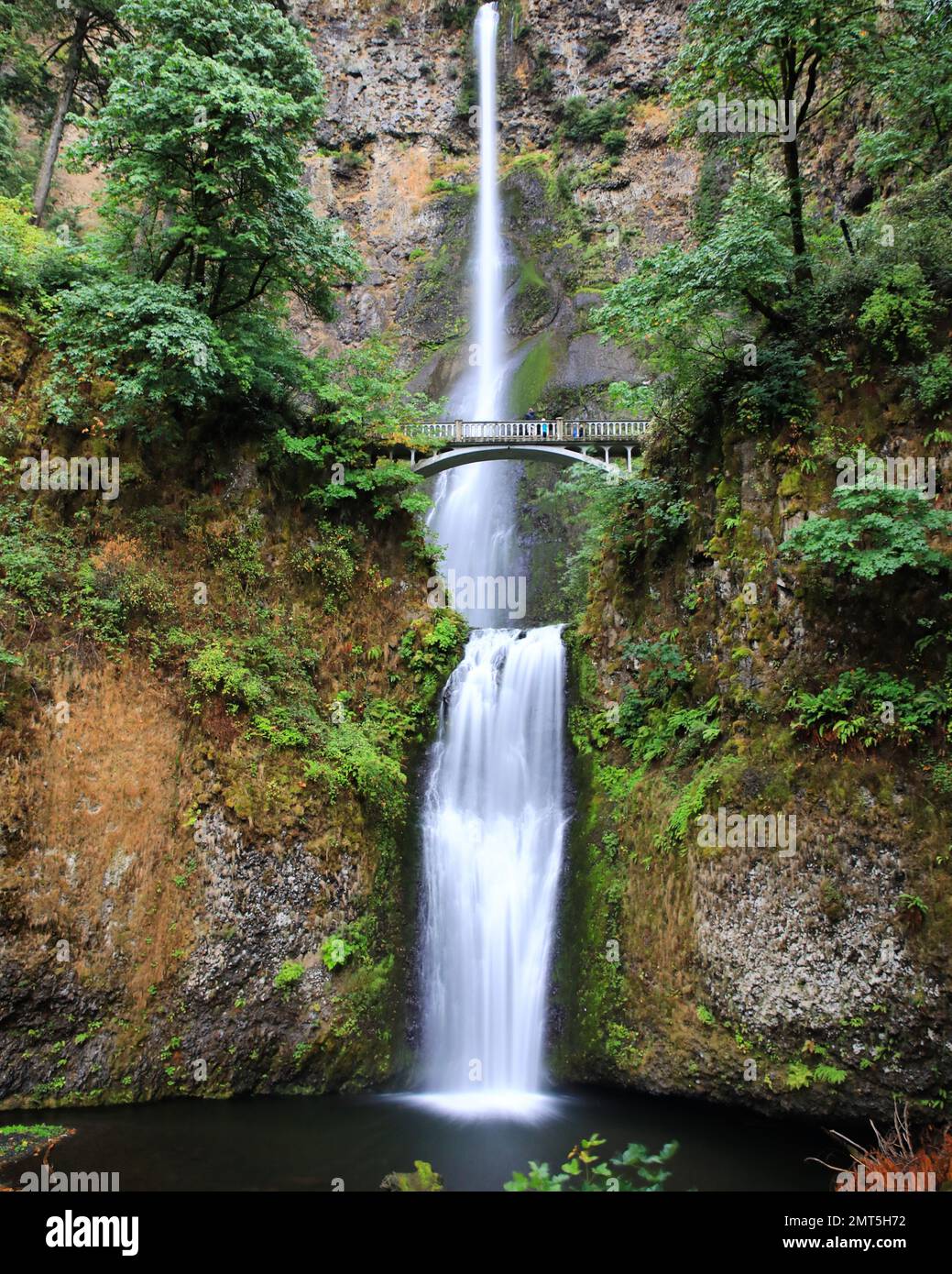 the beautiful Multnomah Falls waterfall Stock Photo - Alamy