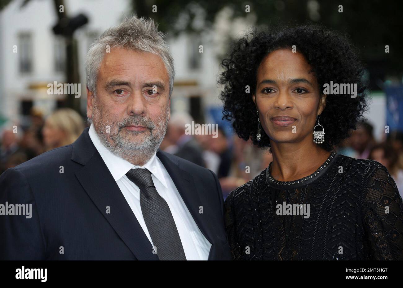 Director Luc Besson and his wife Virginie Silla, right, pose for ...
