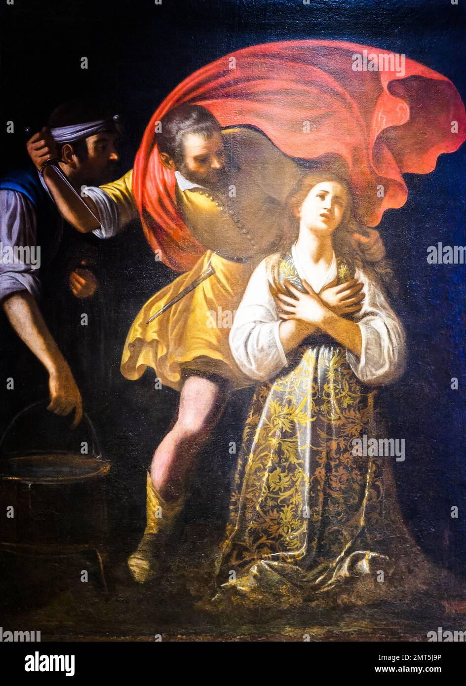 The martyrdom of Saint Lucia by Mario Minniti, 17th century - oil on ...