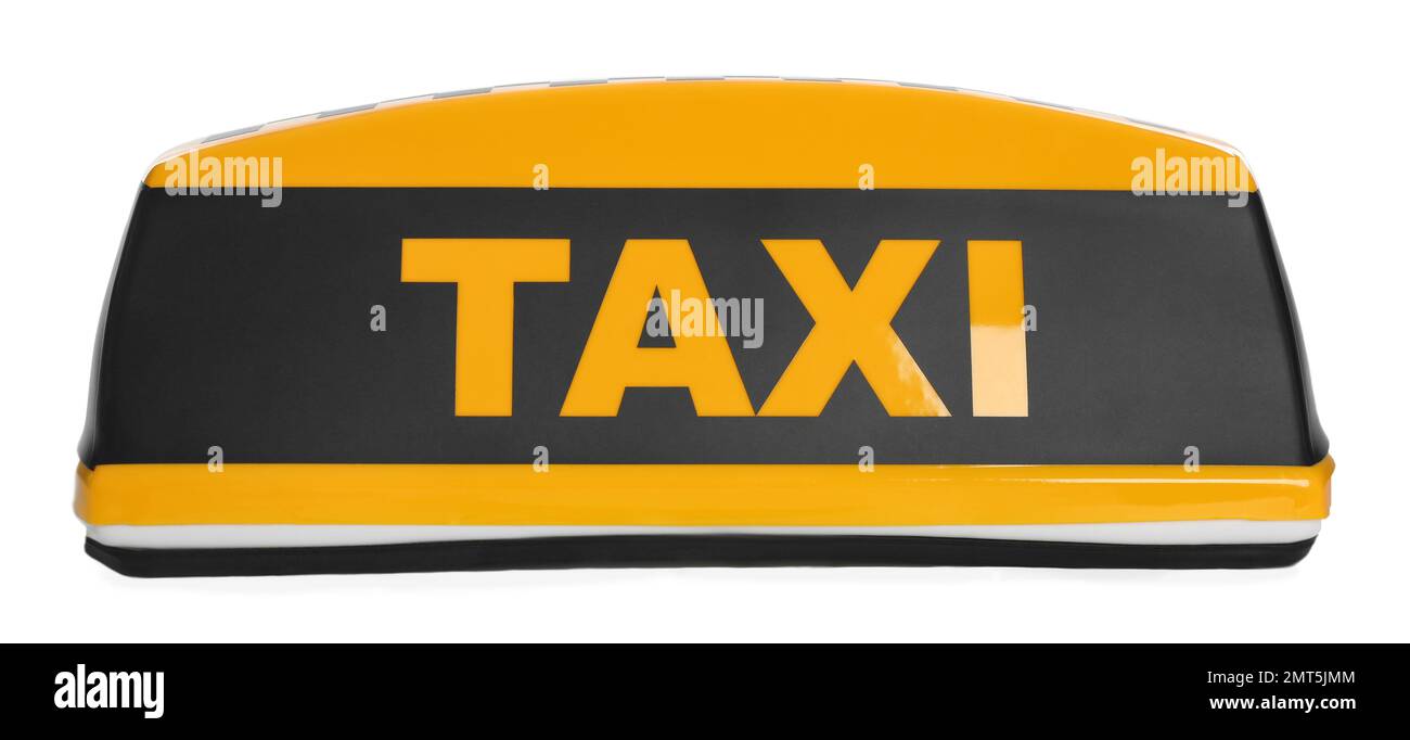 Taxi sign on roof Cut Out Stock Images & Pictures - Alamy