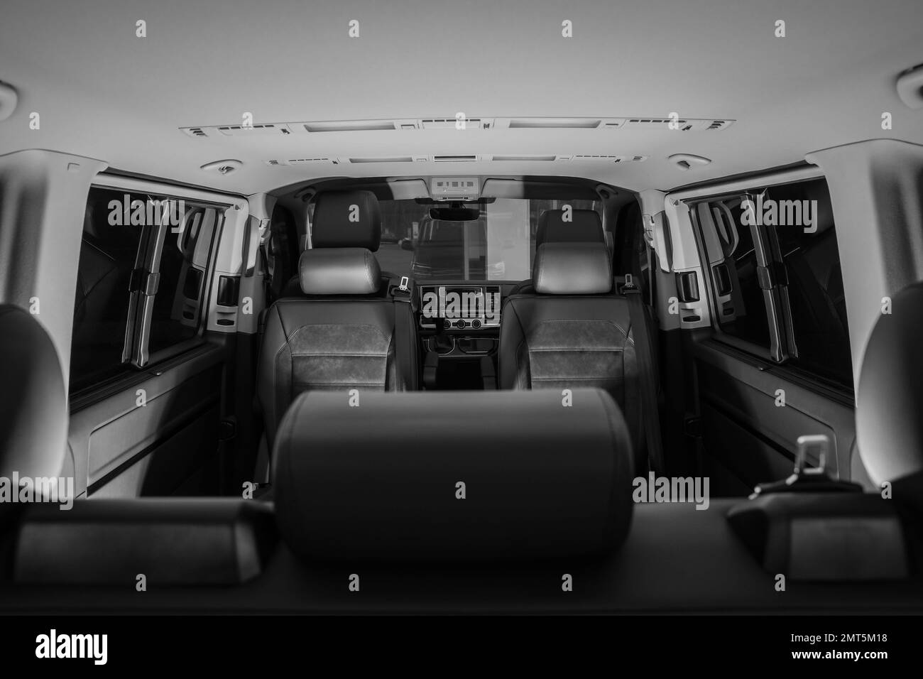 New modern car with comfortable seats inside Stock Photo - Alamy