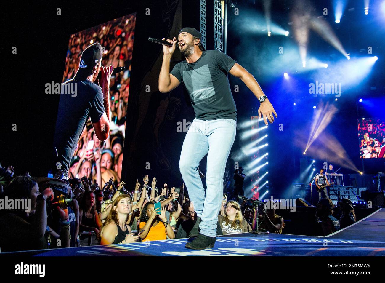 Luke Bryan performs at the Faster Horses Music Festival in the Brooklyn ...