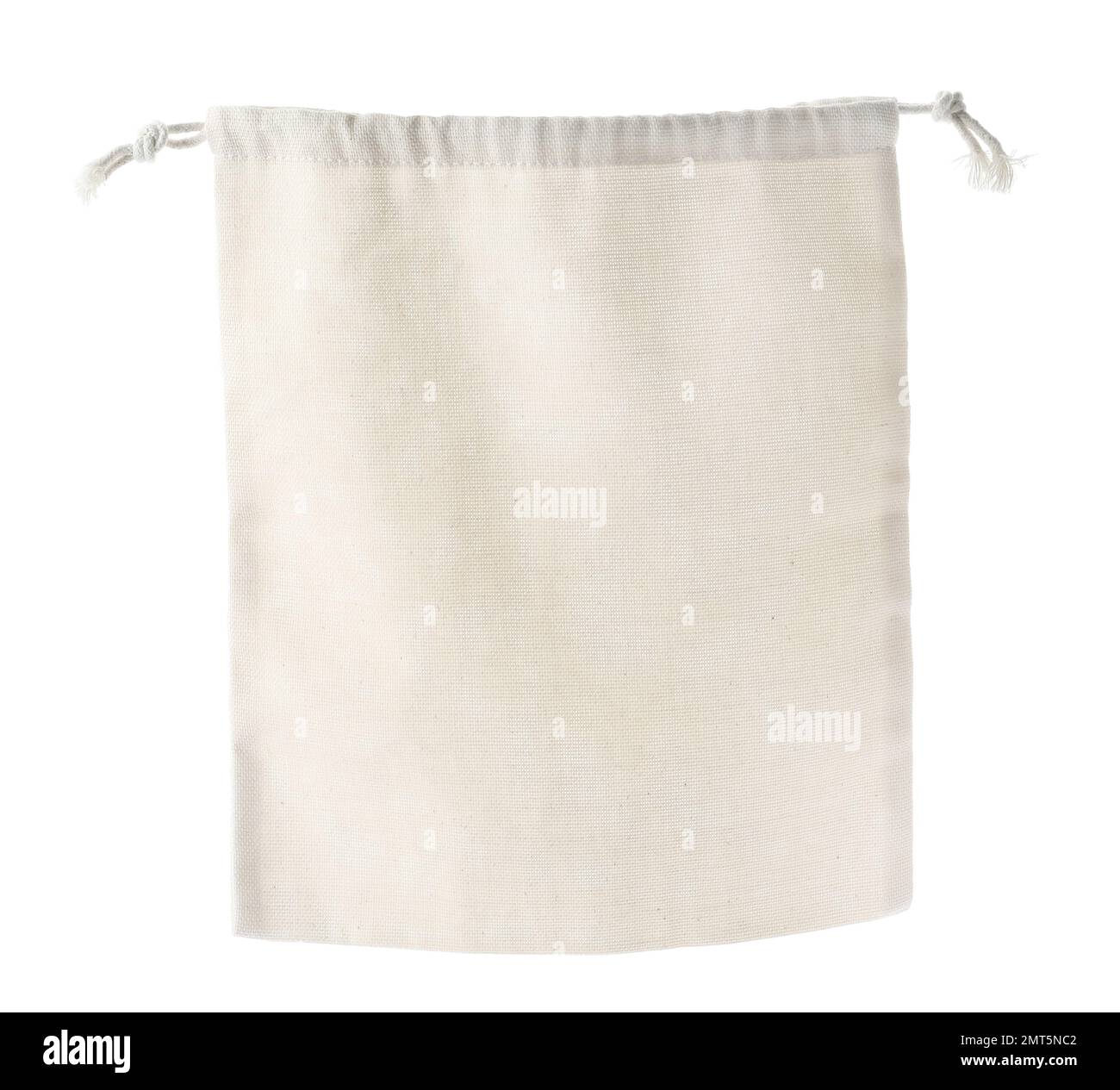 Empty cotton eco bag isolated on white Stock Photo - Alamy