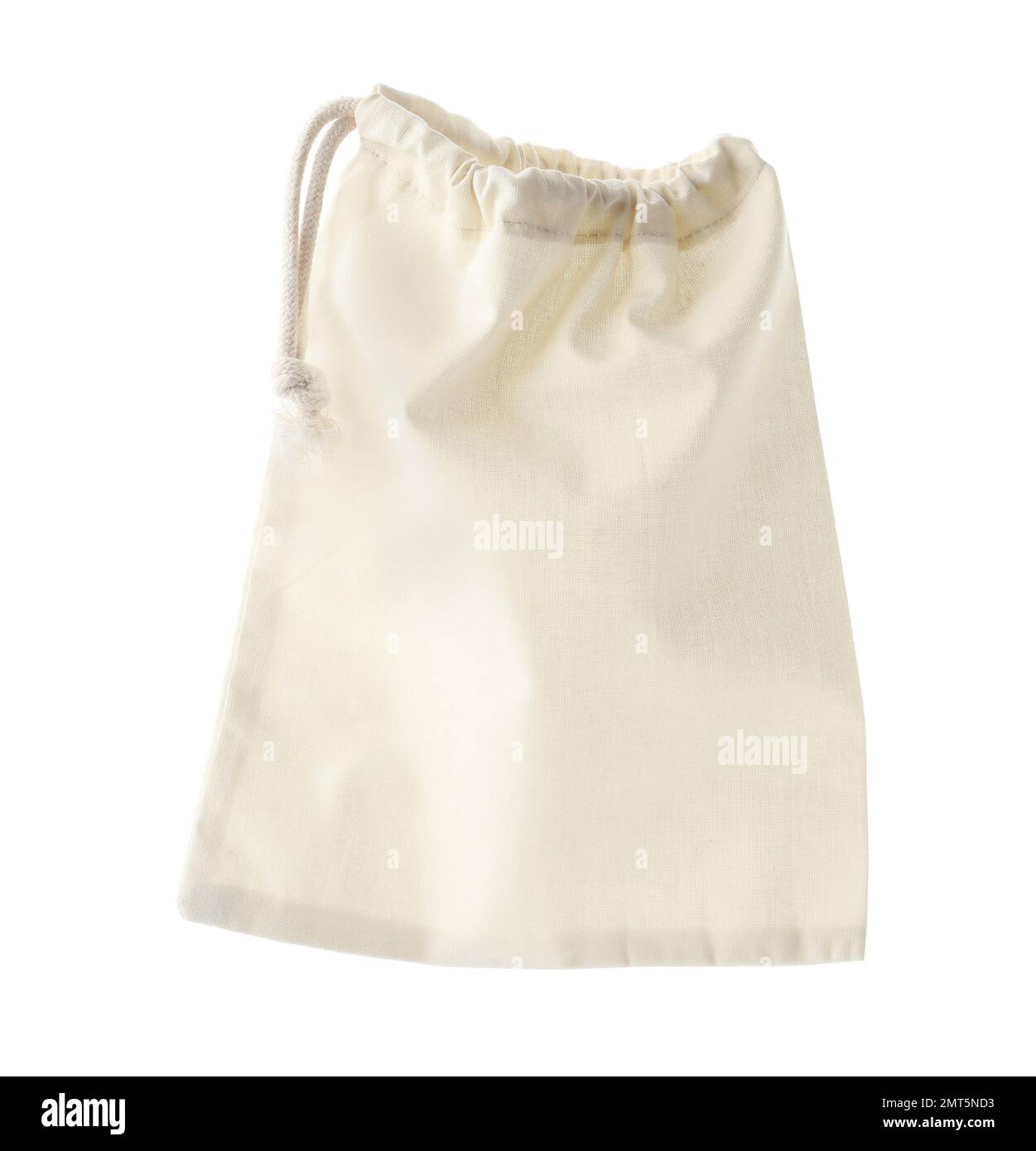 Empty cotton eco bag isolated on white Stock Photo - Alamy