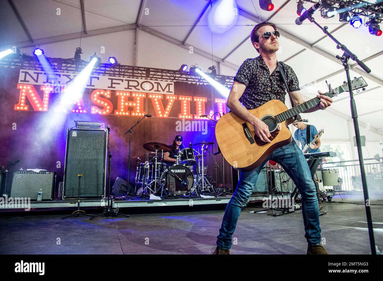 Brandon Lancaster of LANco performs at the Faster Horses Music Festival ...